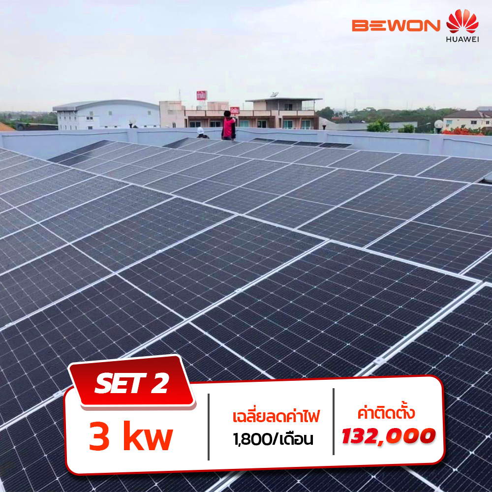 Solar Rooftop BEWON ช่วยลดค่าไฟ ประหยัดระยะยาว - Bewonlighting