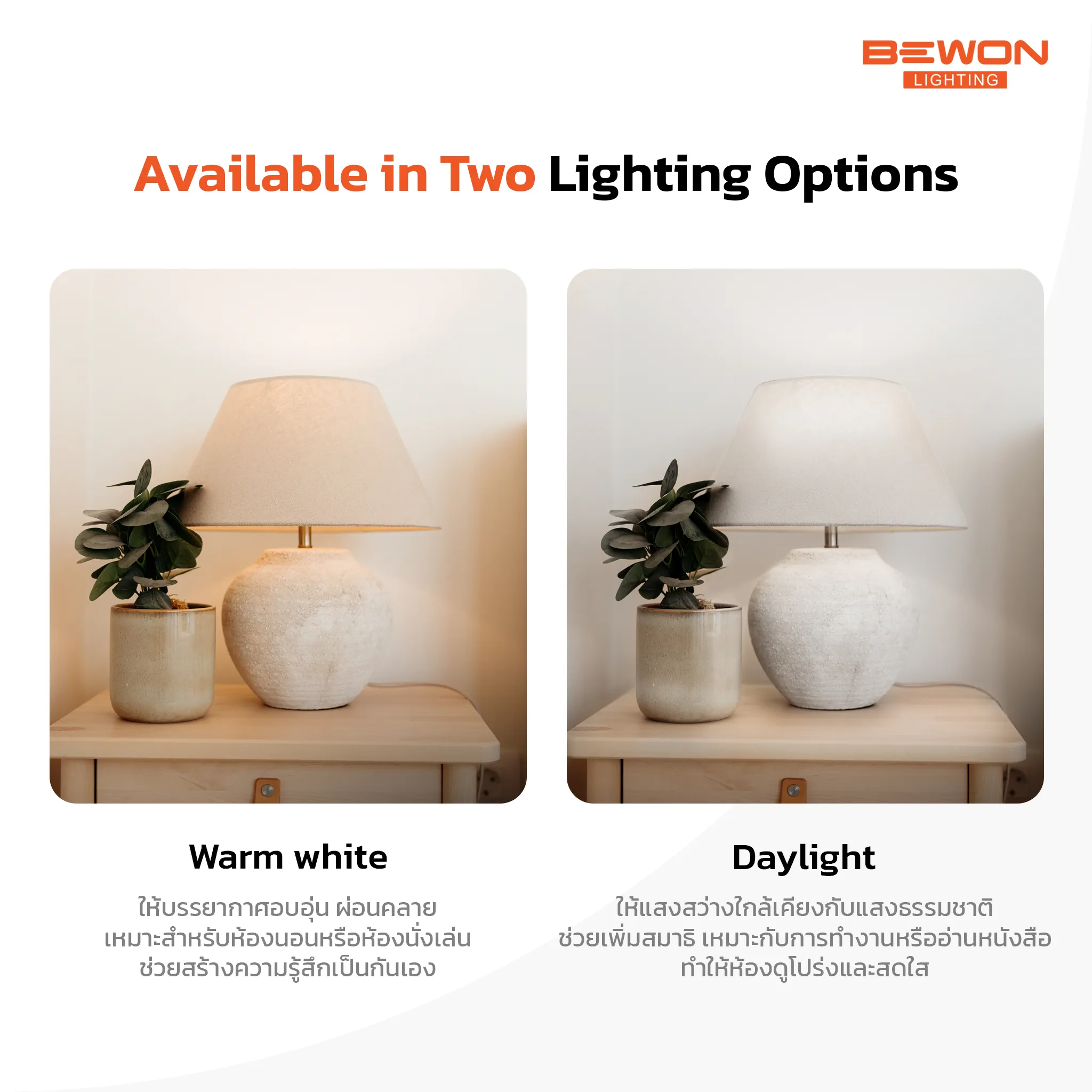 Bewonlighting - Infographics : หลอดบับ C5 Series
