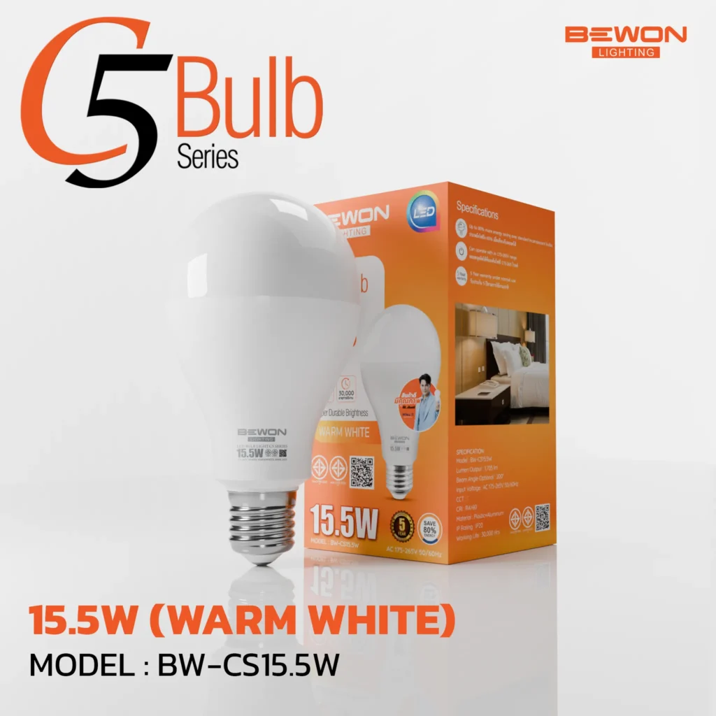 Bewonlighting - Infographics : หลอดบับ C5 Series